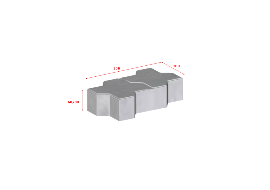 Z or S Interlocking Pavers - Mobicast Bricks | Blocks | Pavers | Kerbs